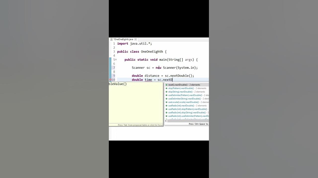 Calculating speed - Java Program. - YouTube