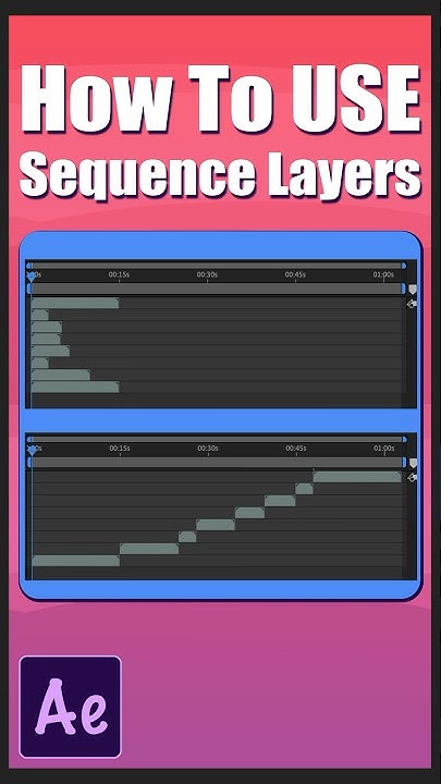 How to Sequence Layers in After Effects - YouTube