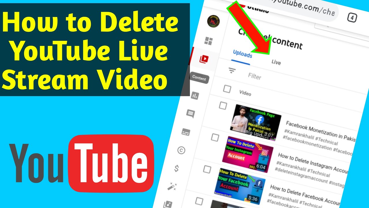 How to Delete live Stream Video From YouTube channel in 2021 - YouTube