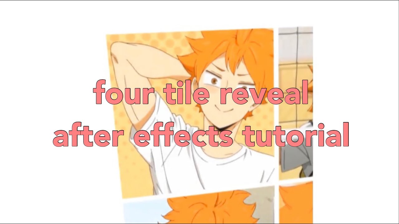 four tile reveal / after effects tutorial - YouTube