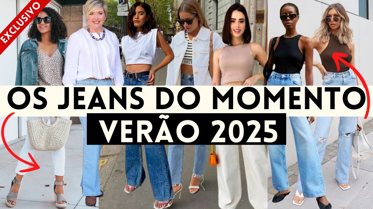 🔴COMO USAR OS JEANS DO MOMENTO? JEANS DA MODA VERÃO 2025 - YouTube