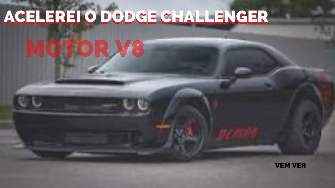 BUSQUEI O DODGE CHALLENGER NO PATIO E ACELEREI COM OS 2 pés - YouTube