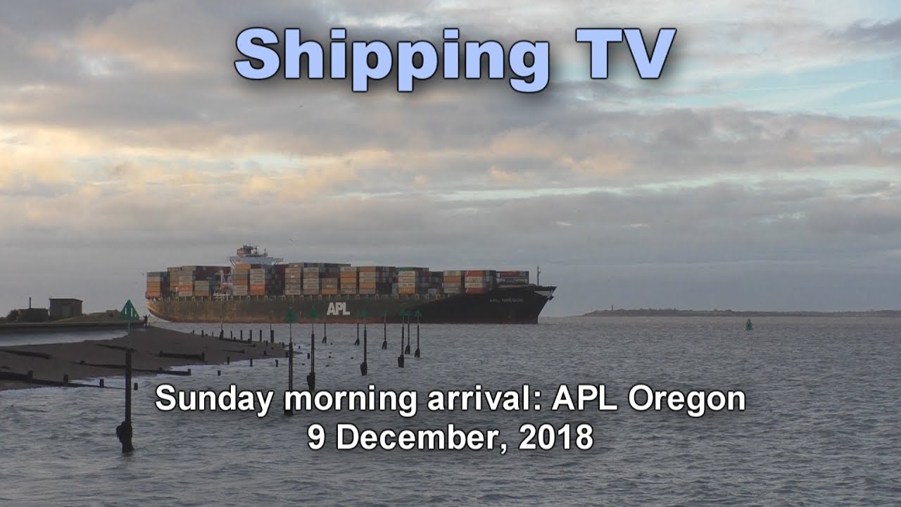 Sunday morning arrival: APL Oregon, 9 December 2018 - YouTube