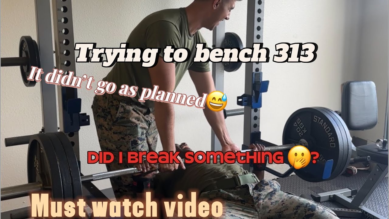 Bench press near death experience - YouTube