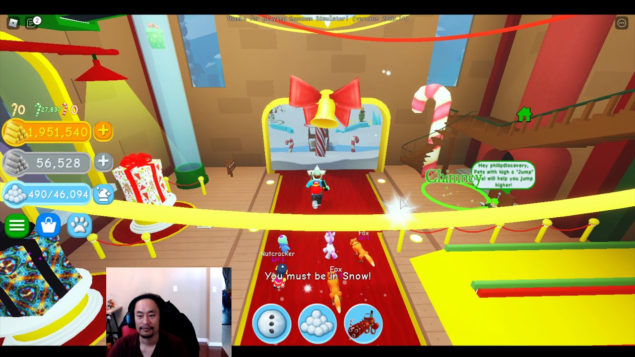 ROBLOX SNOW MAN SIMULATOR YETI BOSS FIGHT - YouTube