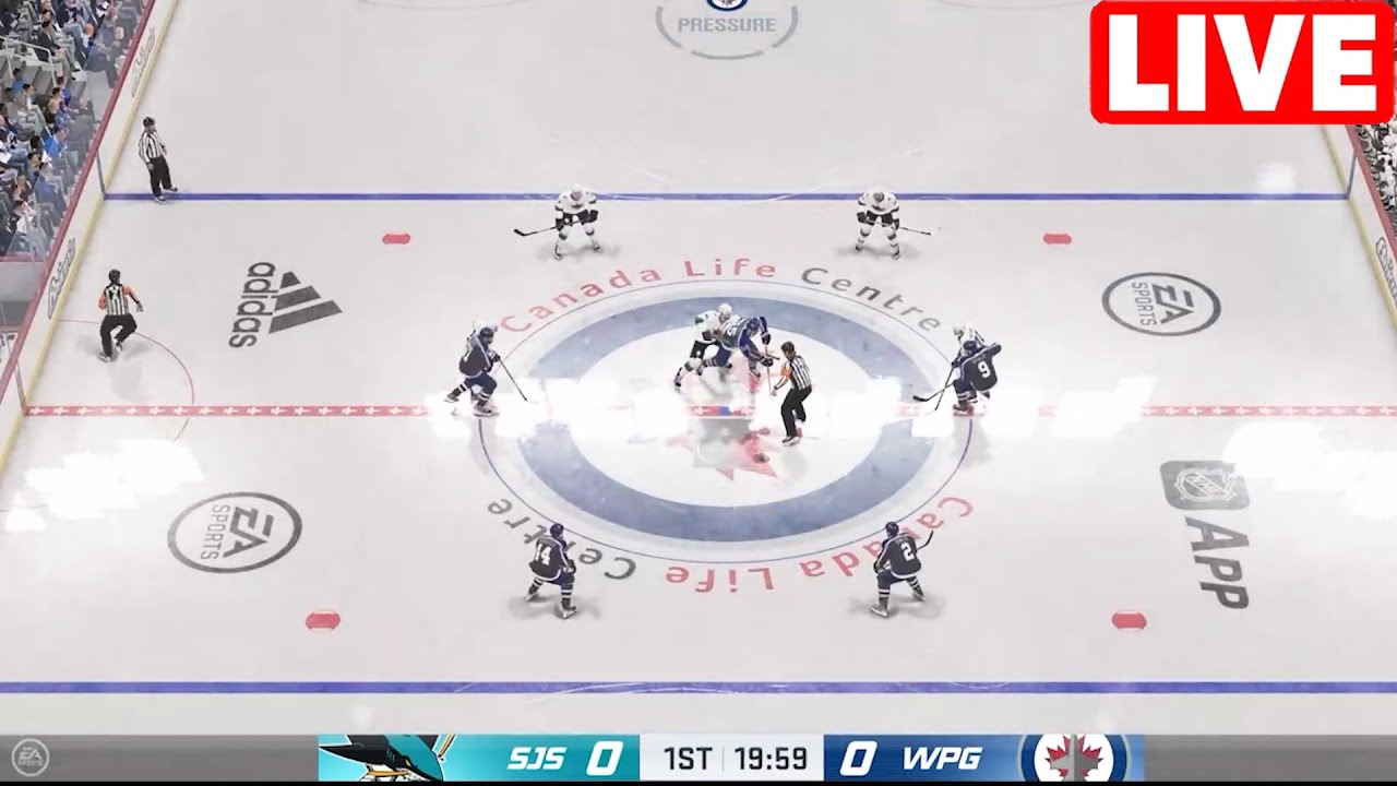 NHL LIVE - Winnipeg Jets vs San Jose Sharks - 14th Feb 2024 | NHL Full ...