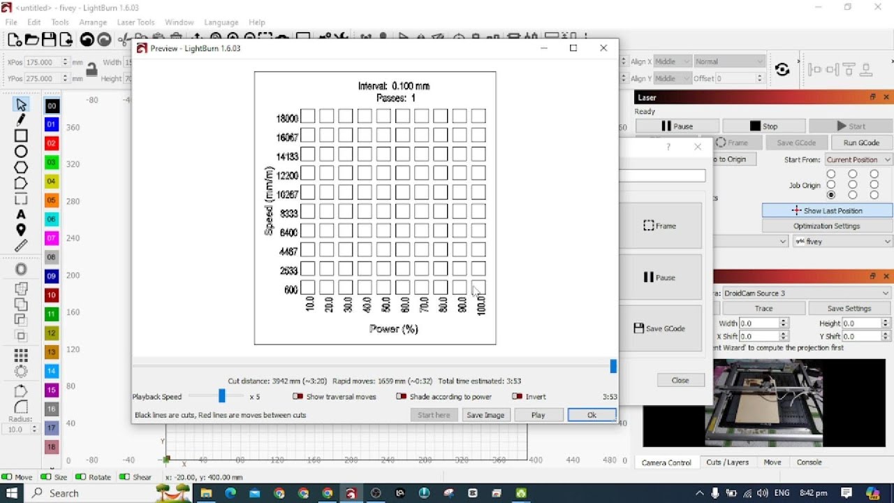 Lightburn Material Test Tutorial - YouTube