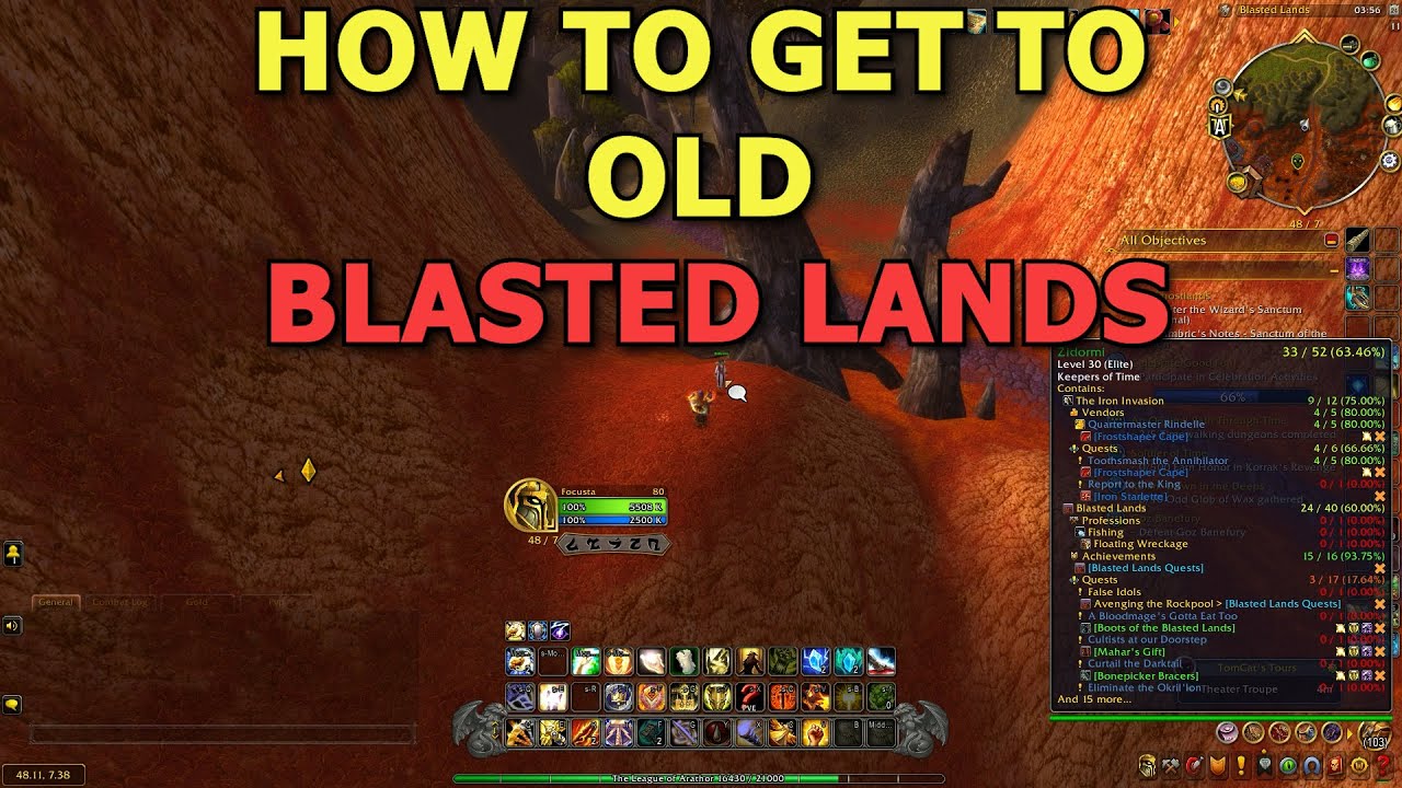 How To Get To Old Blasted Lands (RETAIL) - YouTube