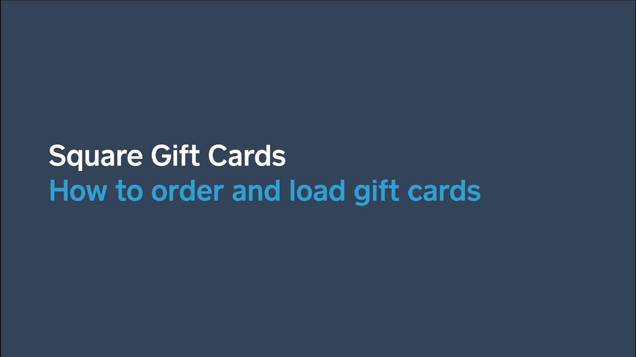 How to Set Up and Load Gift Cards - YouTube