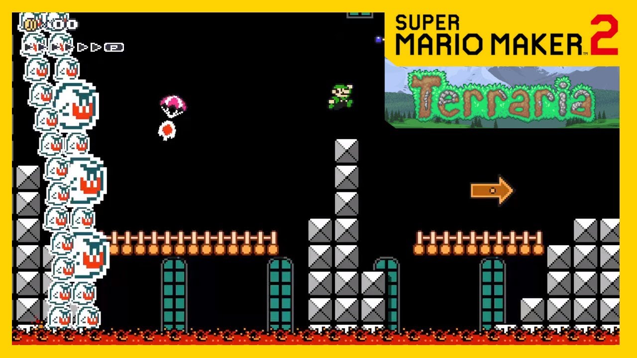 [Super Mario Maker 2] Wall of Flesh - Terraria - YouTube