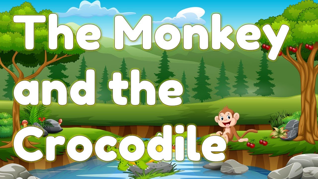 The Monkey and the Crocodile - English | Story for kids with subtitles ...