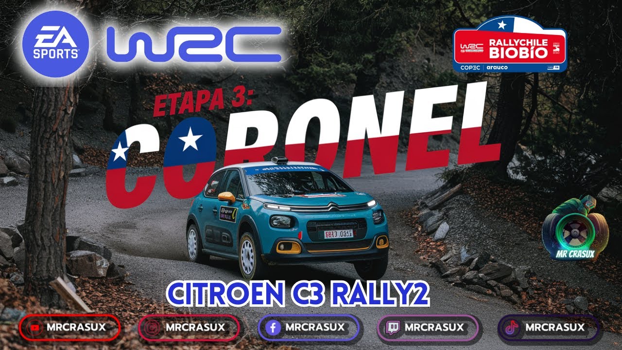 Rally Chile Bio Bio | Citroën C3 Rally2 | Etapa 3 Coronel | EA SPORTS ...