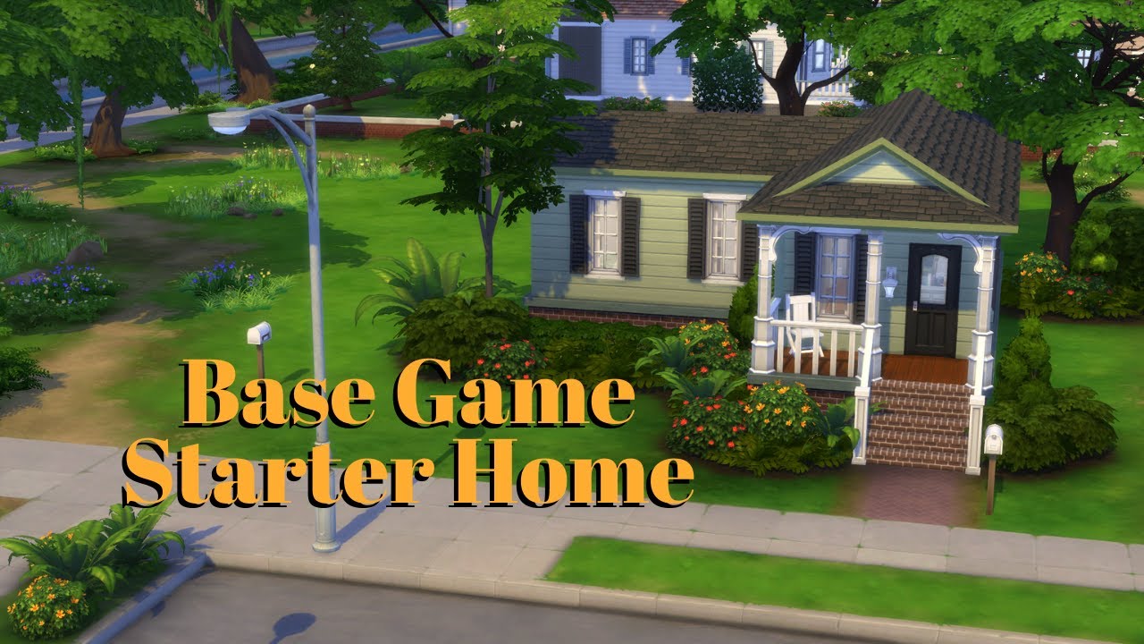 Base Game Starter Home | The Sims 4: Speed Build - YouTube