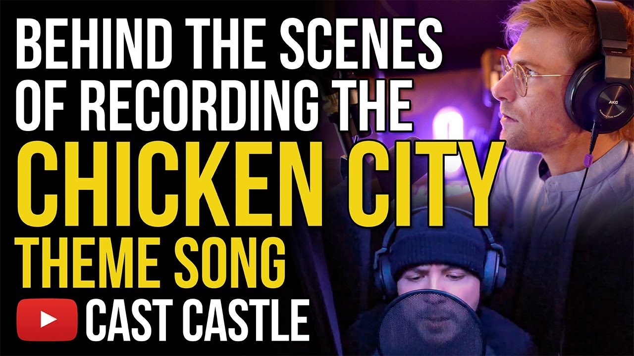 Behind The Scenes Of Recording The Chicken City Theme Song - YouTube