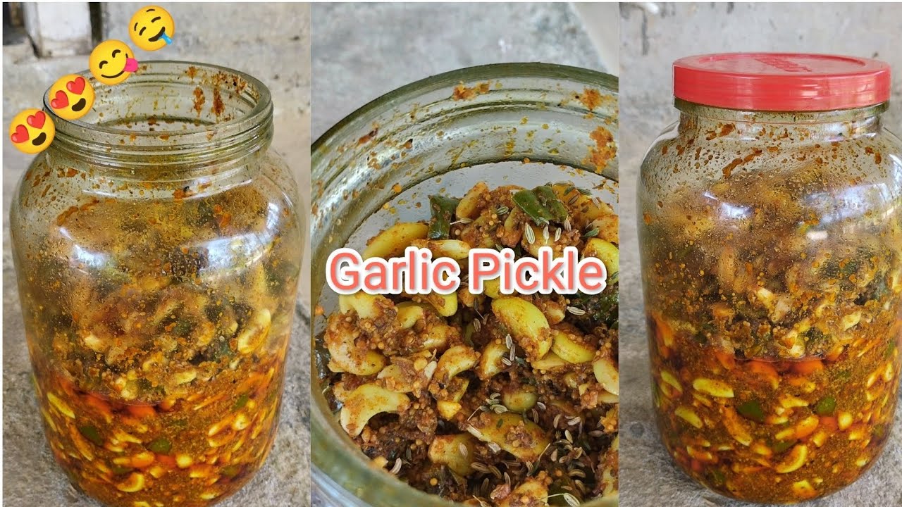 Homemade Garlic Pickle🤤😋 - YouTube