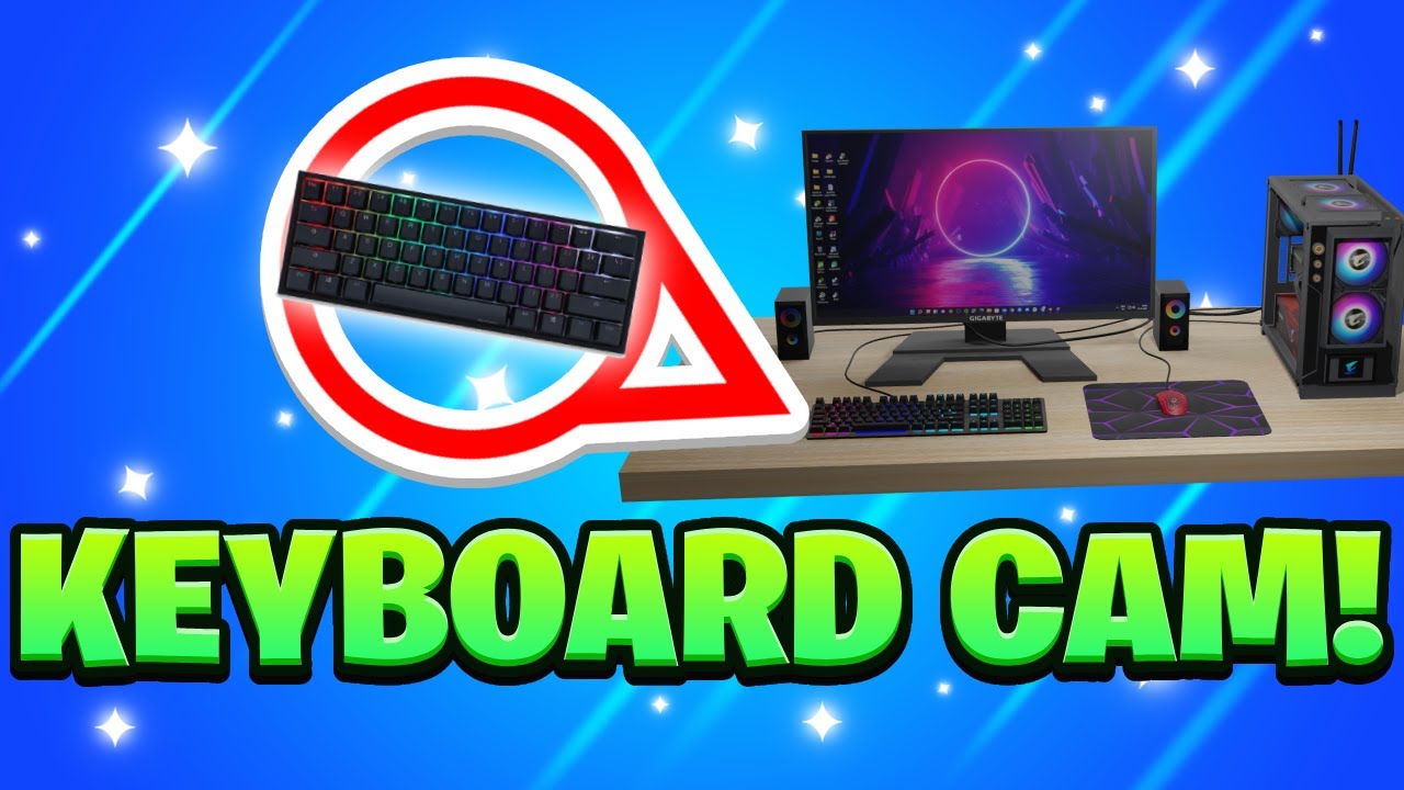 🔴Fortnite with a KEYBOARD CAM!!! - YouTube
