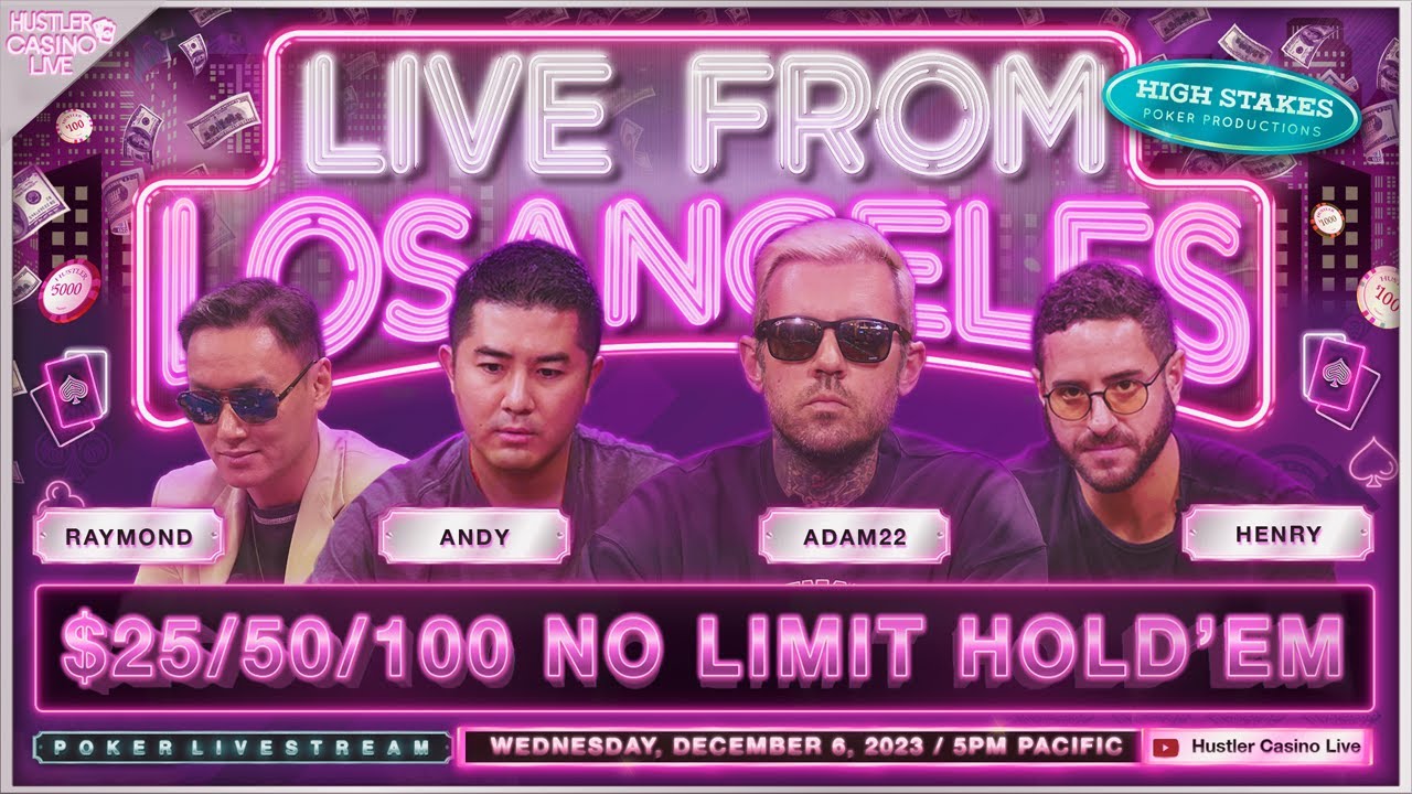 Adam22, Andy, Henry, Raymond & Brown Balla Play HIGH STAKES $25/50/100 ...