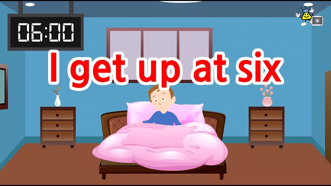I get up at six from English for Children♪♬ 2-23 - YouTube