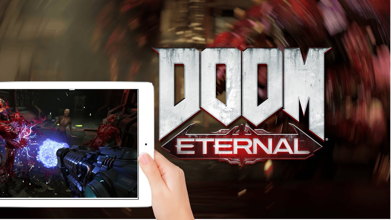 Playing DooM Eternal on an iPad (VIA Steam link) - YouTube