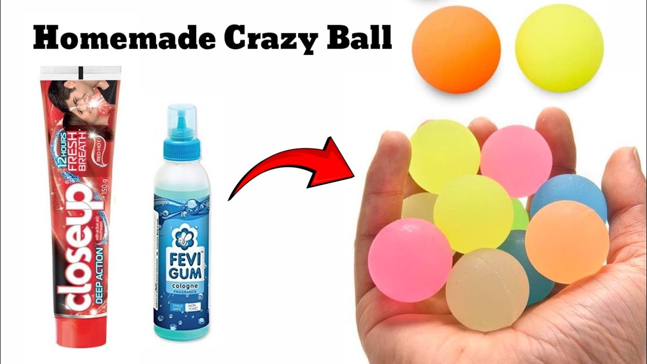 How to make Crazy balls at home/Bouncy ball/homemade crazy ball/diy ...