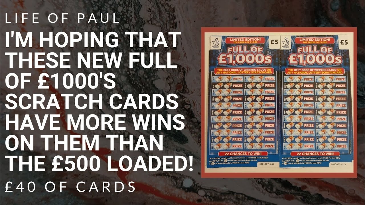 Reviewed are 8 of the new Full of £1000's Lotto Scratch Tickets, let's ...