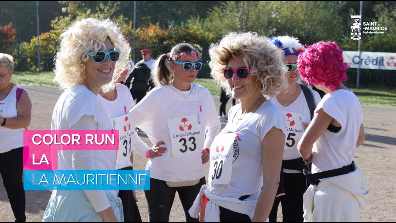 Une Color Run solidaire pour Octobre Rose - YouTube