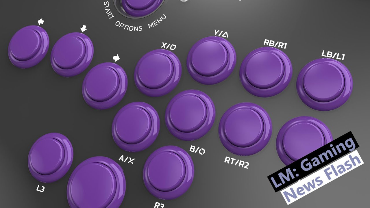 All Button Arcade Controller F500 FLAT For PS5, Series X and More ...