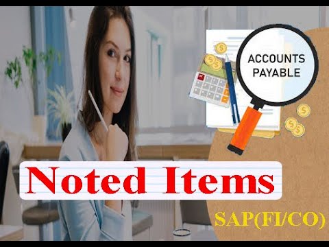 Noted Items To Vendor|Account Payable|SAP (FI/CO) - YouTube