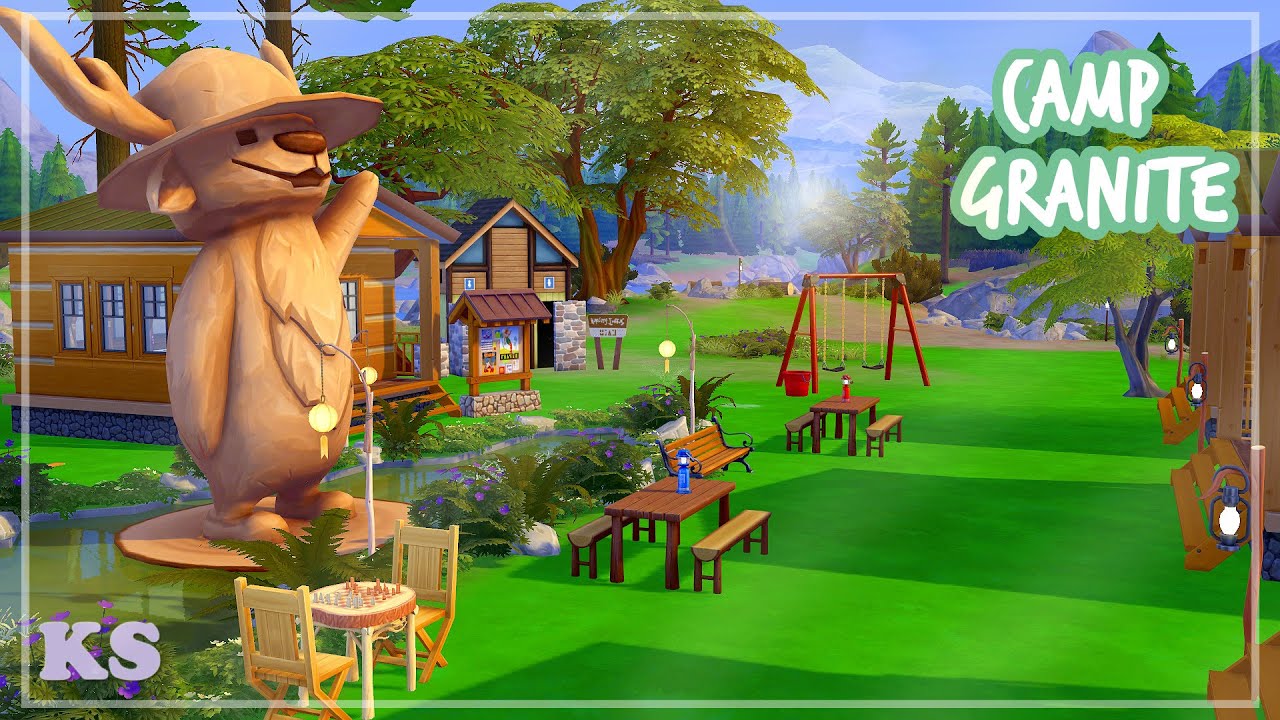 Summer Camp | The Sims 4: Speed Build - YouTube