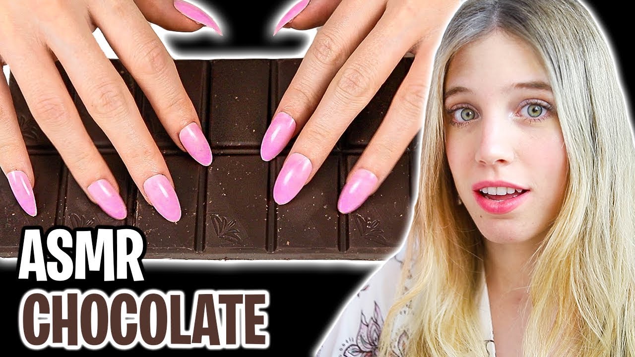 ASMR WITH CHOCOLATE 🍫 Tapping with long nails - YouTube