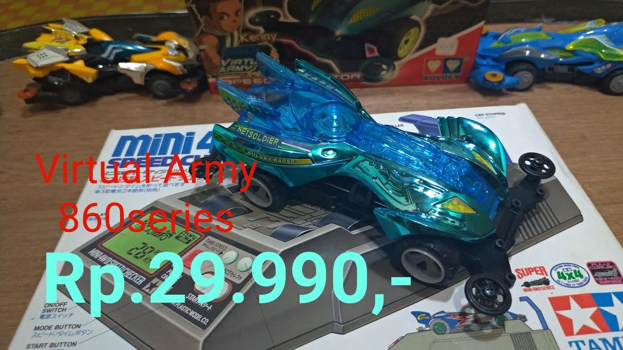 tes kecepatan Mini 4wd Auldey Virtual Army GoForSpeed 860series ...