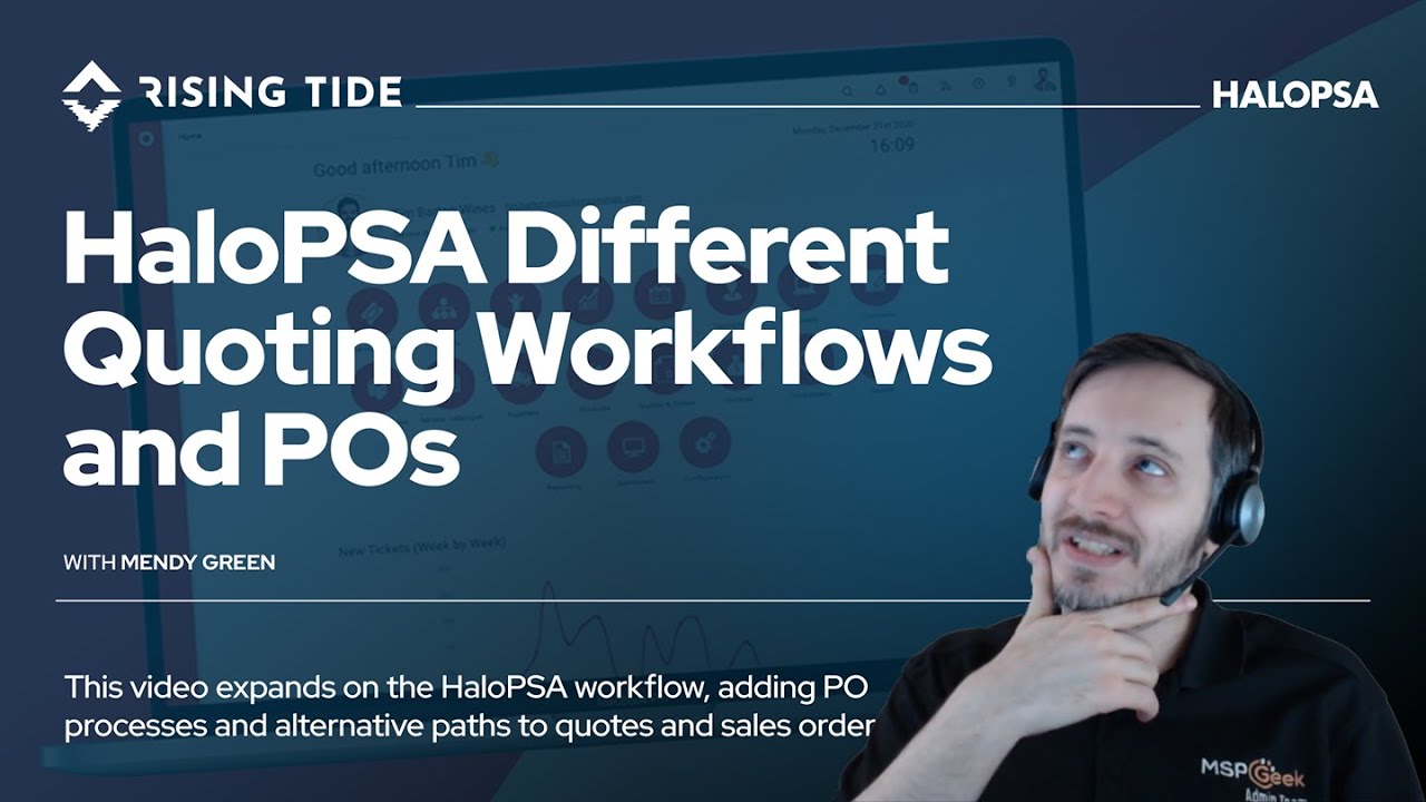 HaloPSA Different Quoting Workflows and POs - YouTube