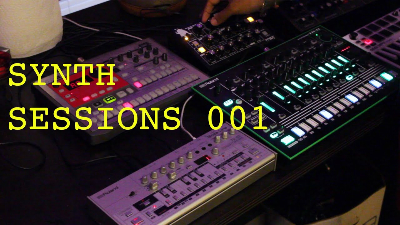 Synth Sessions 001 - Funky House Jam (Moog Minitaur | TR8 | TB03) - YouTube