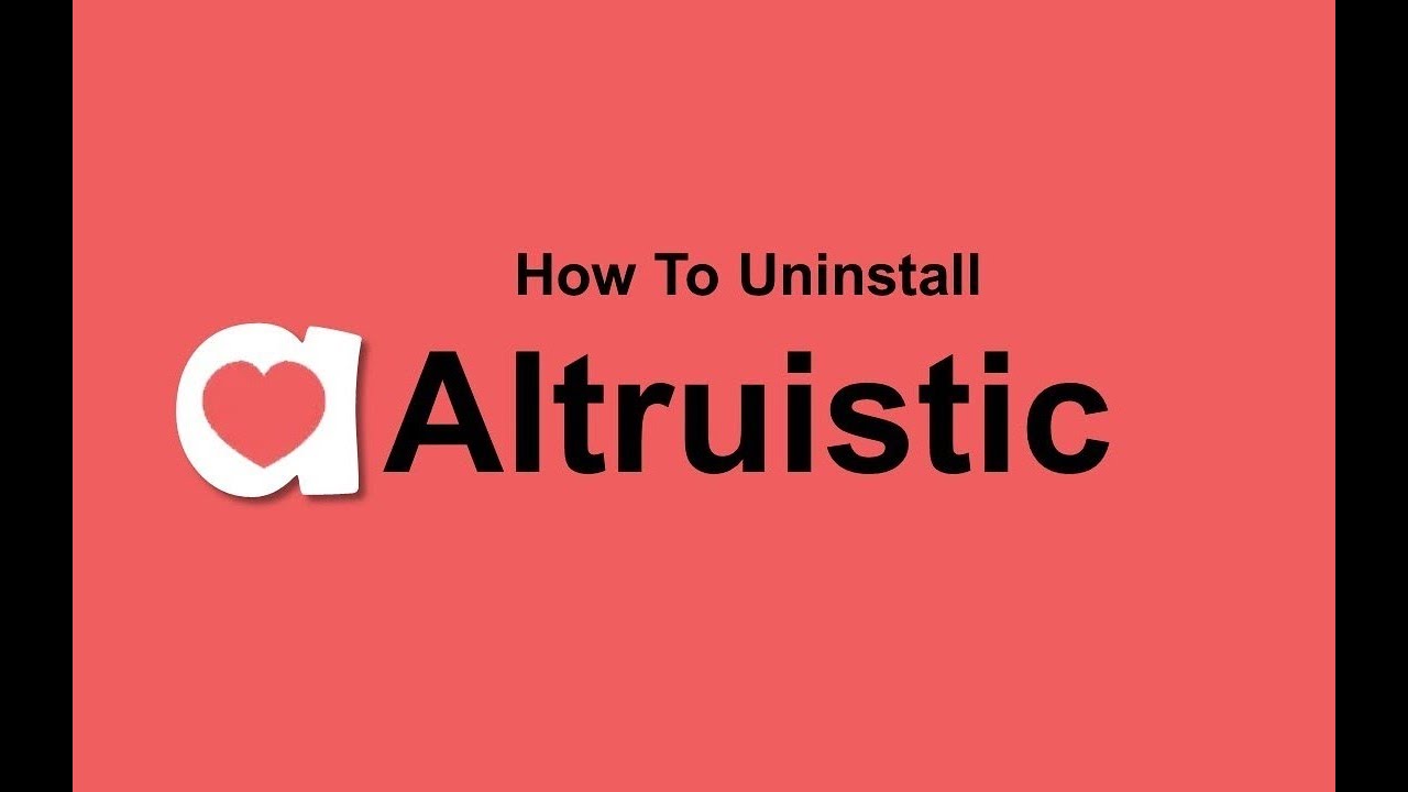 Altruistic virus uninstalling solution here - YouTube