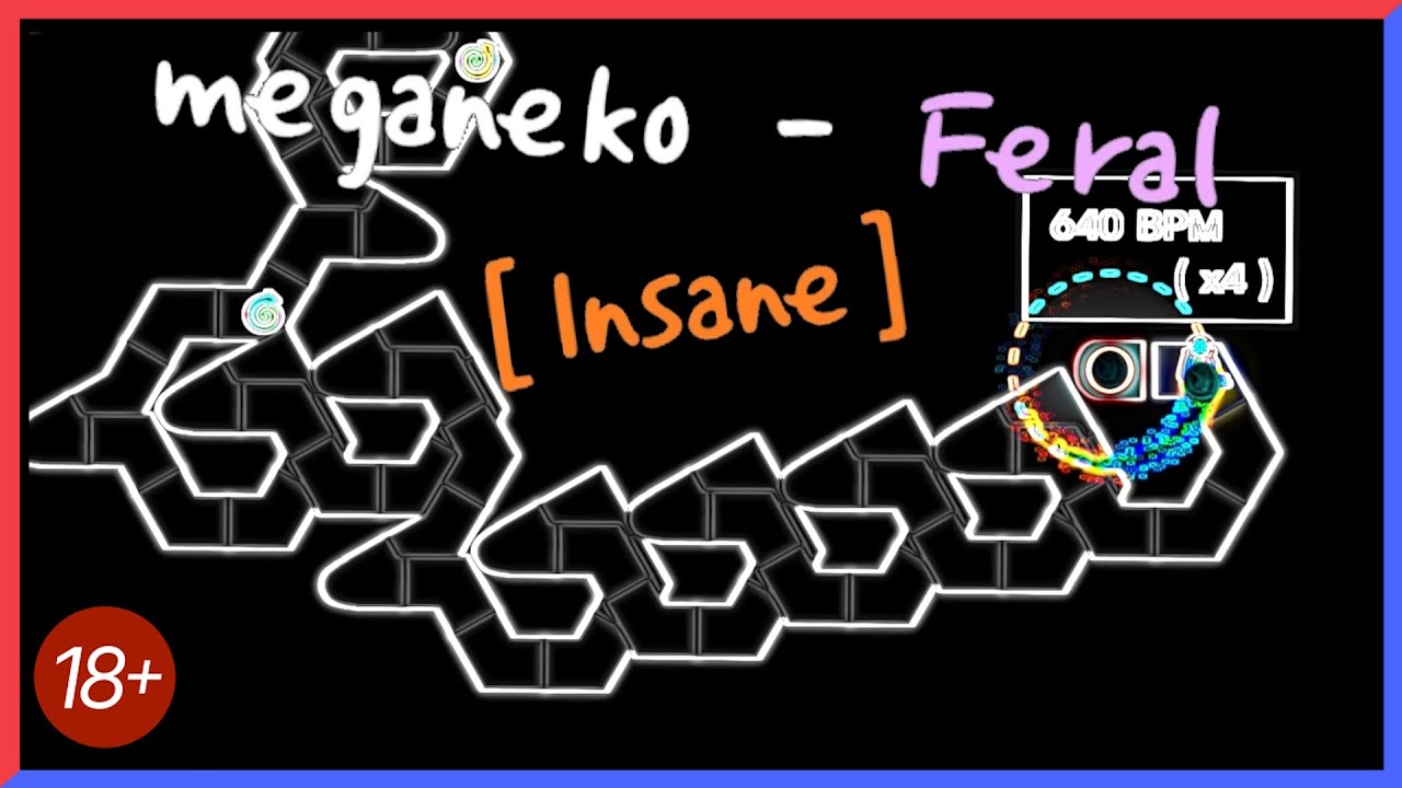 [Adofai Custom] meganeko - Feral [Insane] (Clear) (Map by Ma6icCu8e ...
