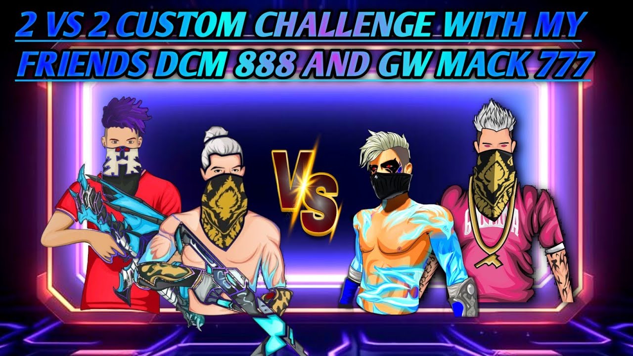 FREE FIRE CHALLENGE VIDEO || 2 VS 2 CUSTOM GAMEPLAY MATCH😡 || CALL ME ...