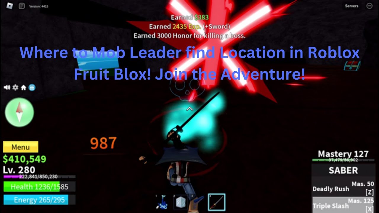 Where to Mob Leader find Location in Roblox Fruit Blox! Join the ...
