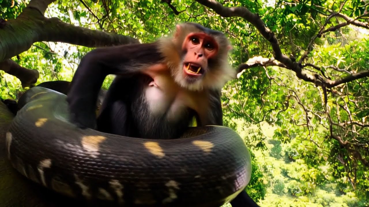 Macaques Use Agility to Fight Pythons#zoon#Wild animal#Animalwars#Animalworld - YouTube