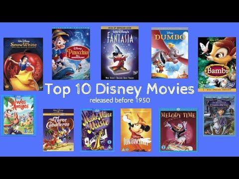 Top 10 Disney Movies Before 1950 Ranked - YouTube