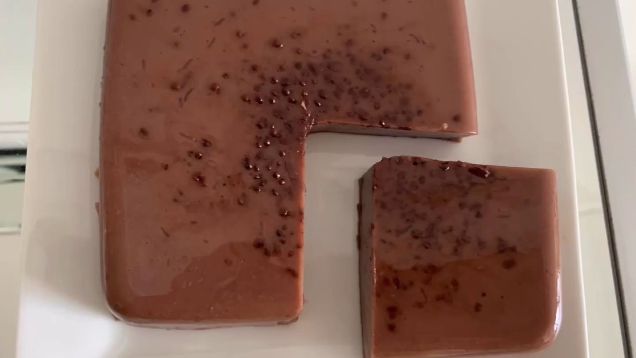 China grass chocolate pudding - YouTube