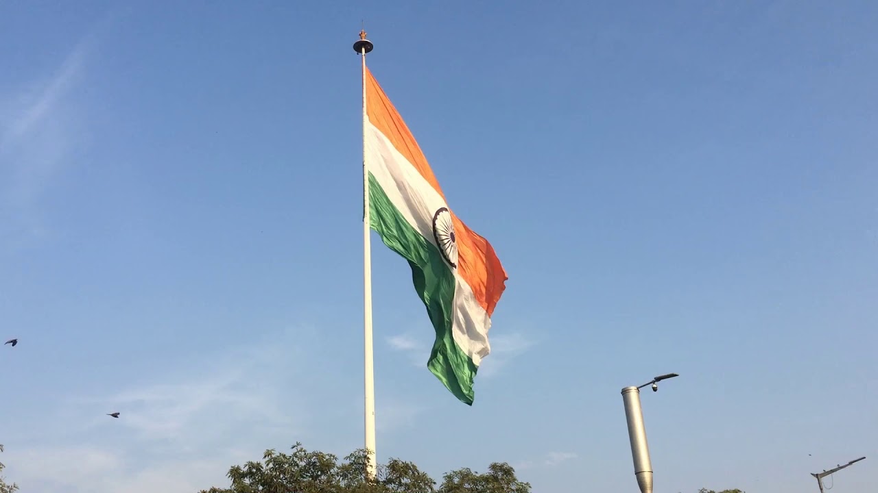 Waving Indian Flag Connaught Place | CP, Central Delhi - YouTube