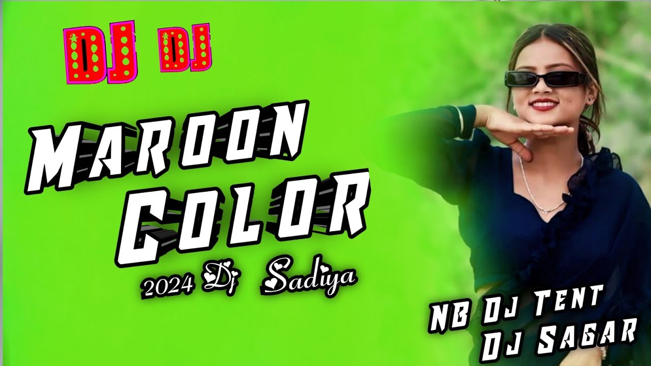 2k24Maroon Color Sadiya || Bhojpuri Dj Songs Maroon Color Saree || New ...