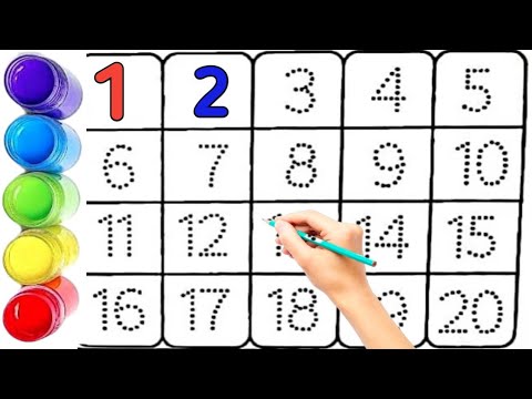 123 Numbers, 123 Numbers Name, 1234, 1234 Writing, Educational video ...