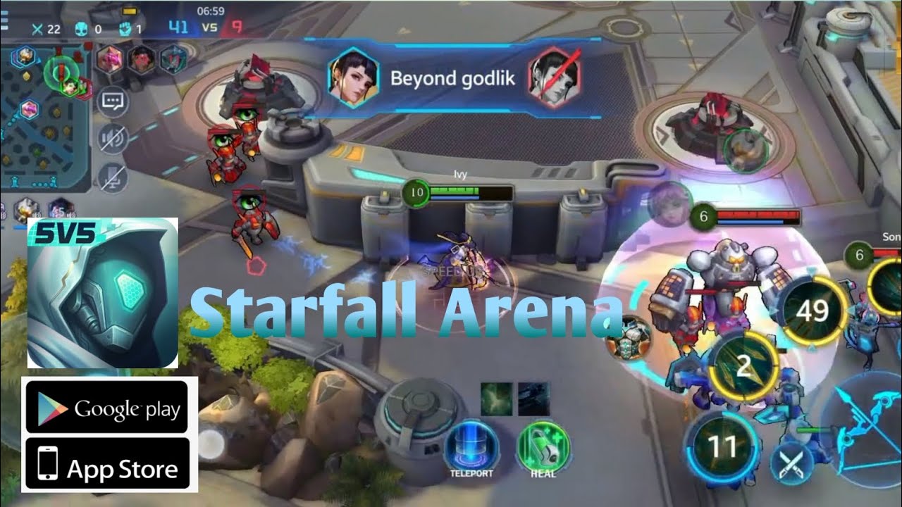 Starfall Arena mobile Gameplay | New moba game 2023 | new tyle 5v5 PvP ...