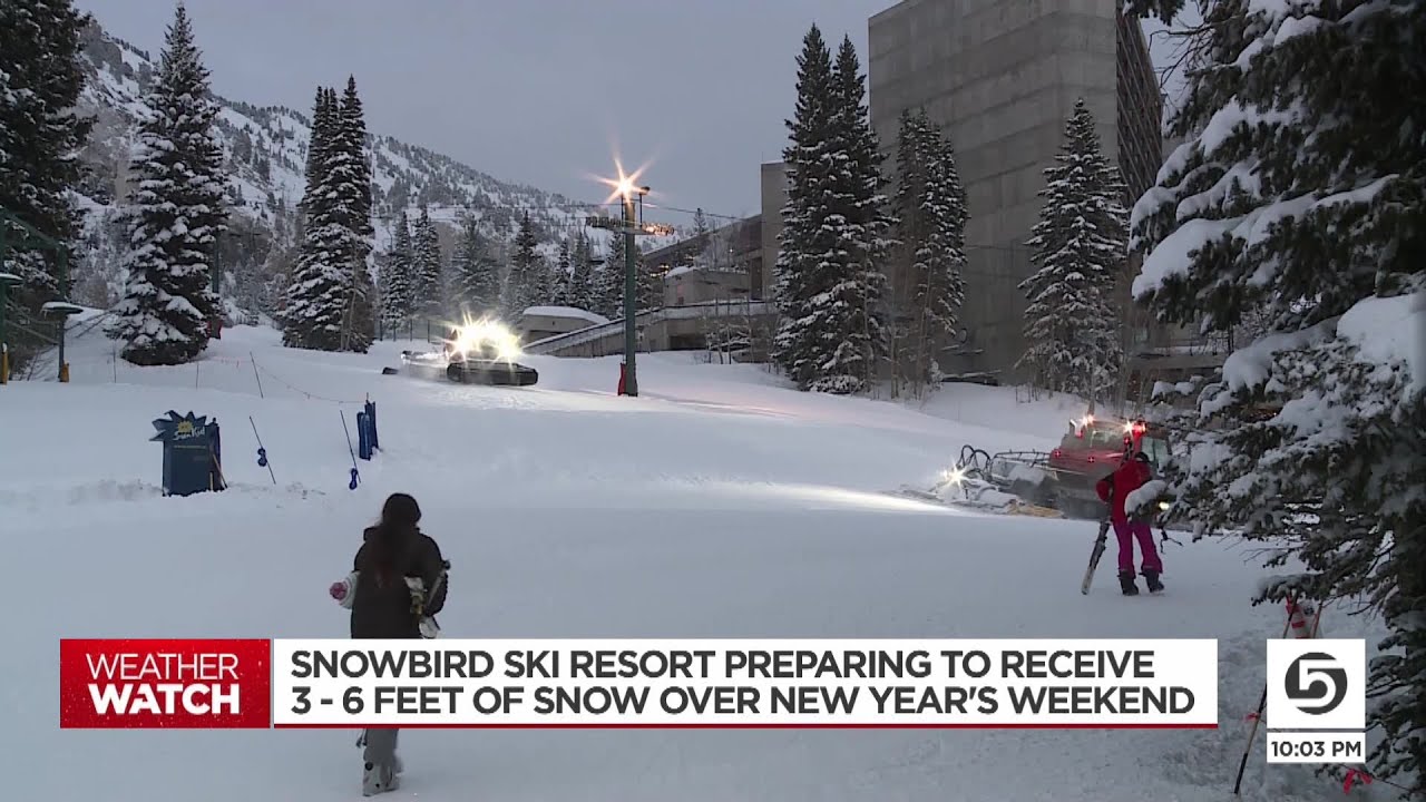 Snowbird prepares for 3 to 6 feet of snowfall on the slopes - YouTube