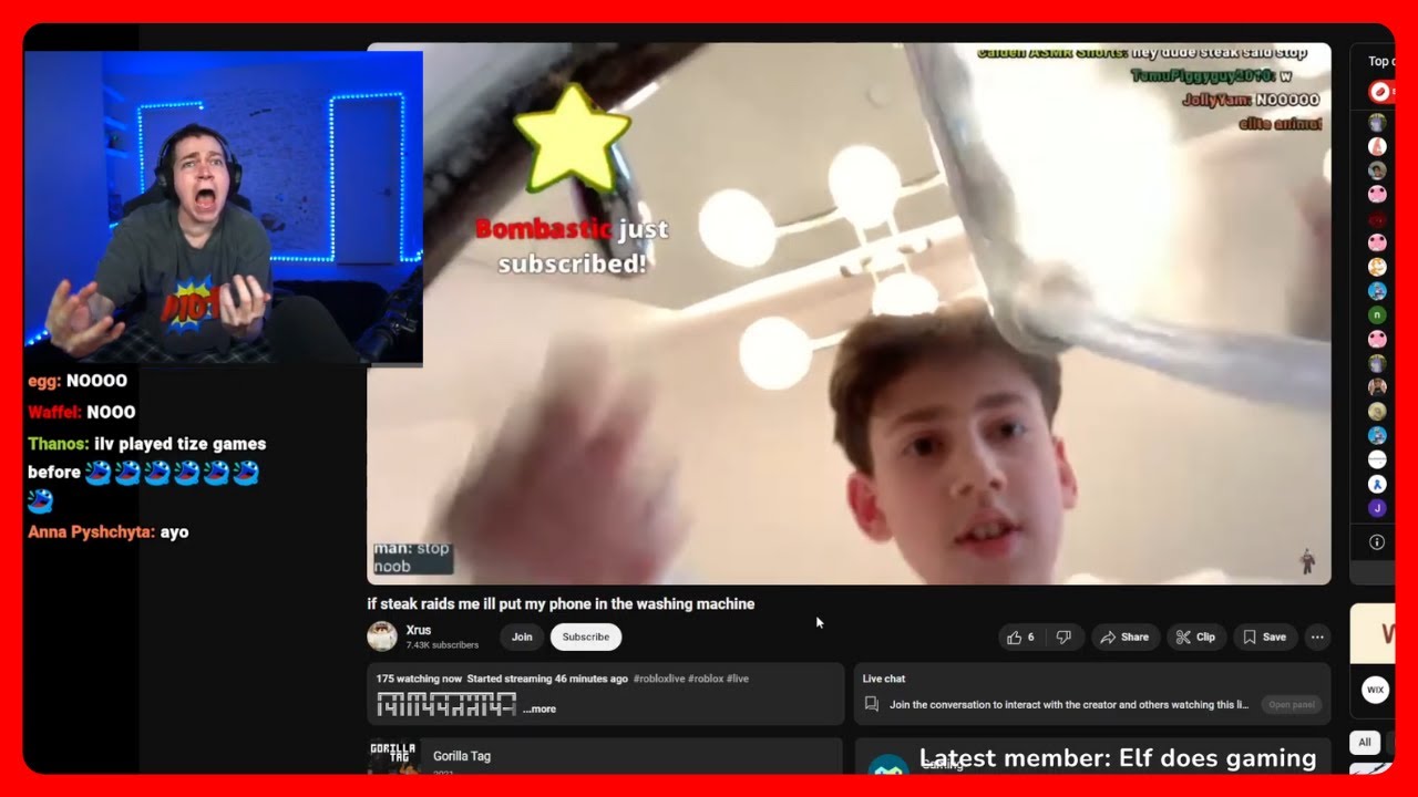 Steak raids little kid streamers with 0 viewers 💀 (Full VOD) - YouTube