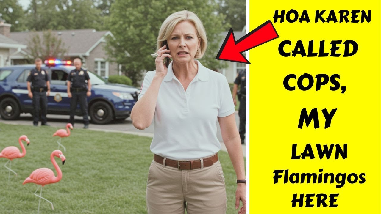 HOA Karen Calls 911 on My Lawn Flamingos—Didn’t Know the Cops Were ...