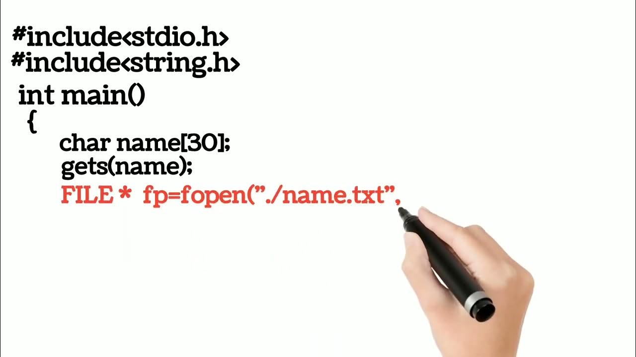 c/c++ Program to save name in text file - YouTube