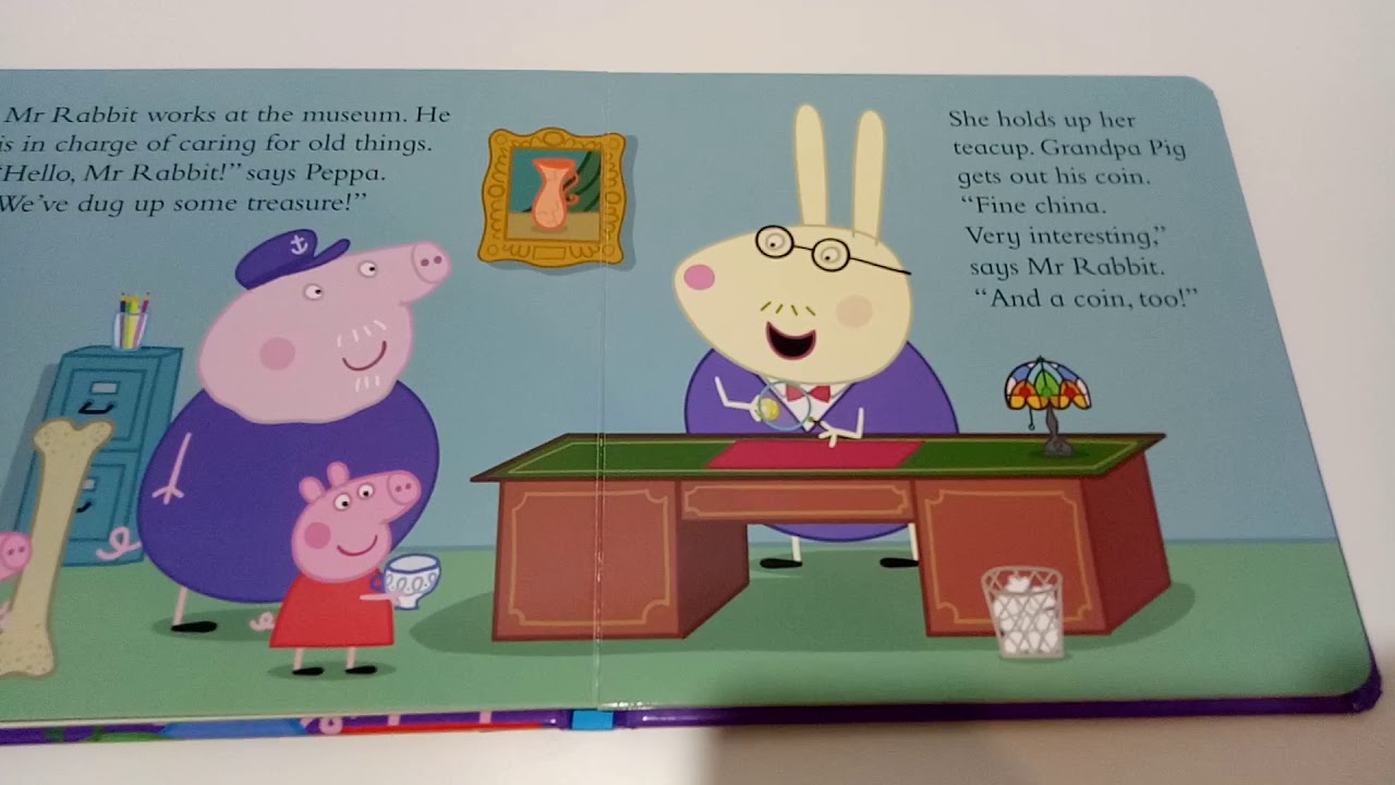 Reading Peppa Pig Book - Peppa at the Museum - Children Story Time ...