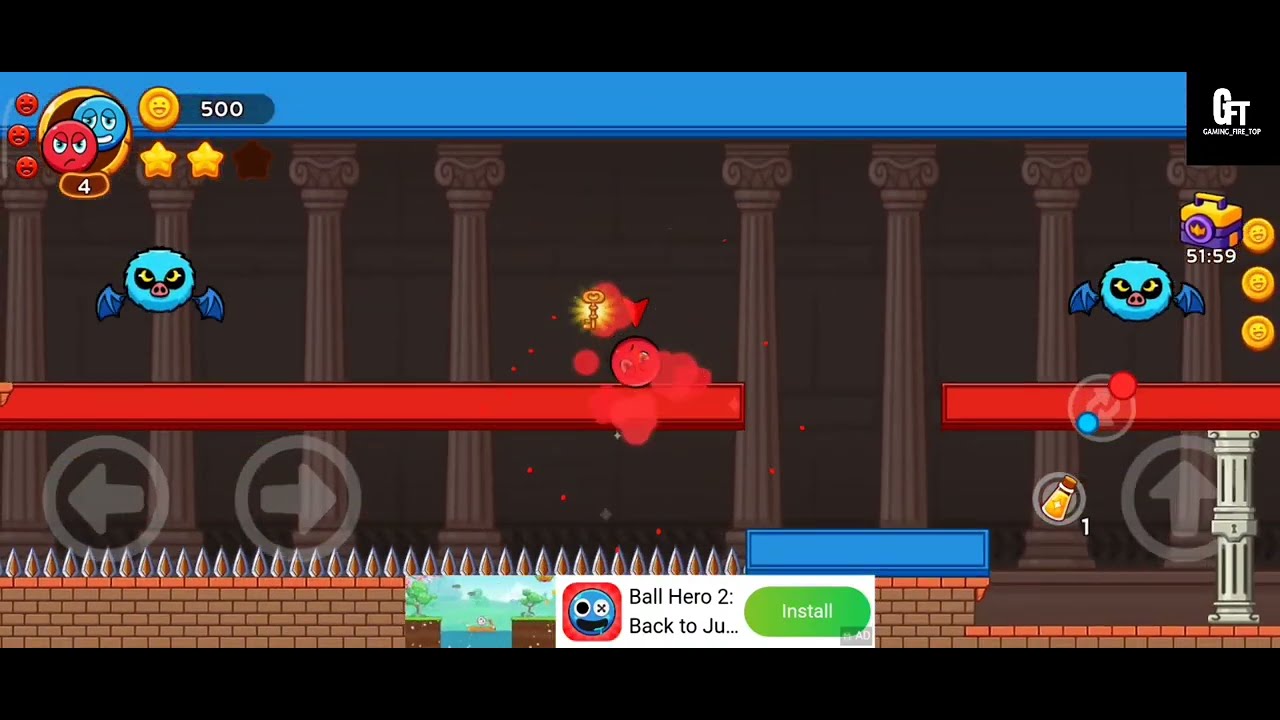 BALL - V RED BOSS CHALLENGE Mode The Blue Level 1 to 10 Episode 25 GAME ...